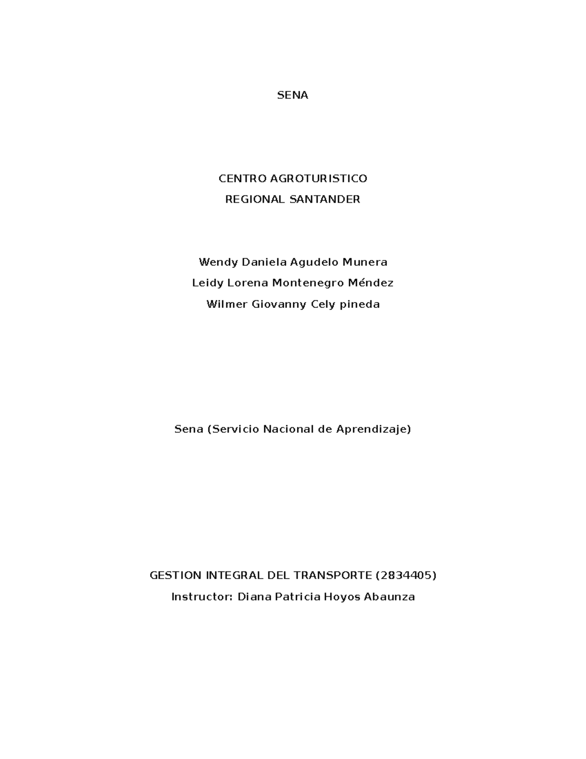 Diseñodindi - TRABAJO - SENA CENTRO AGROTURISTICO REGIONAL SANTANDER ...