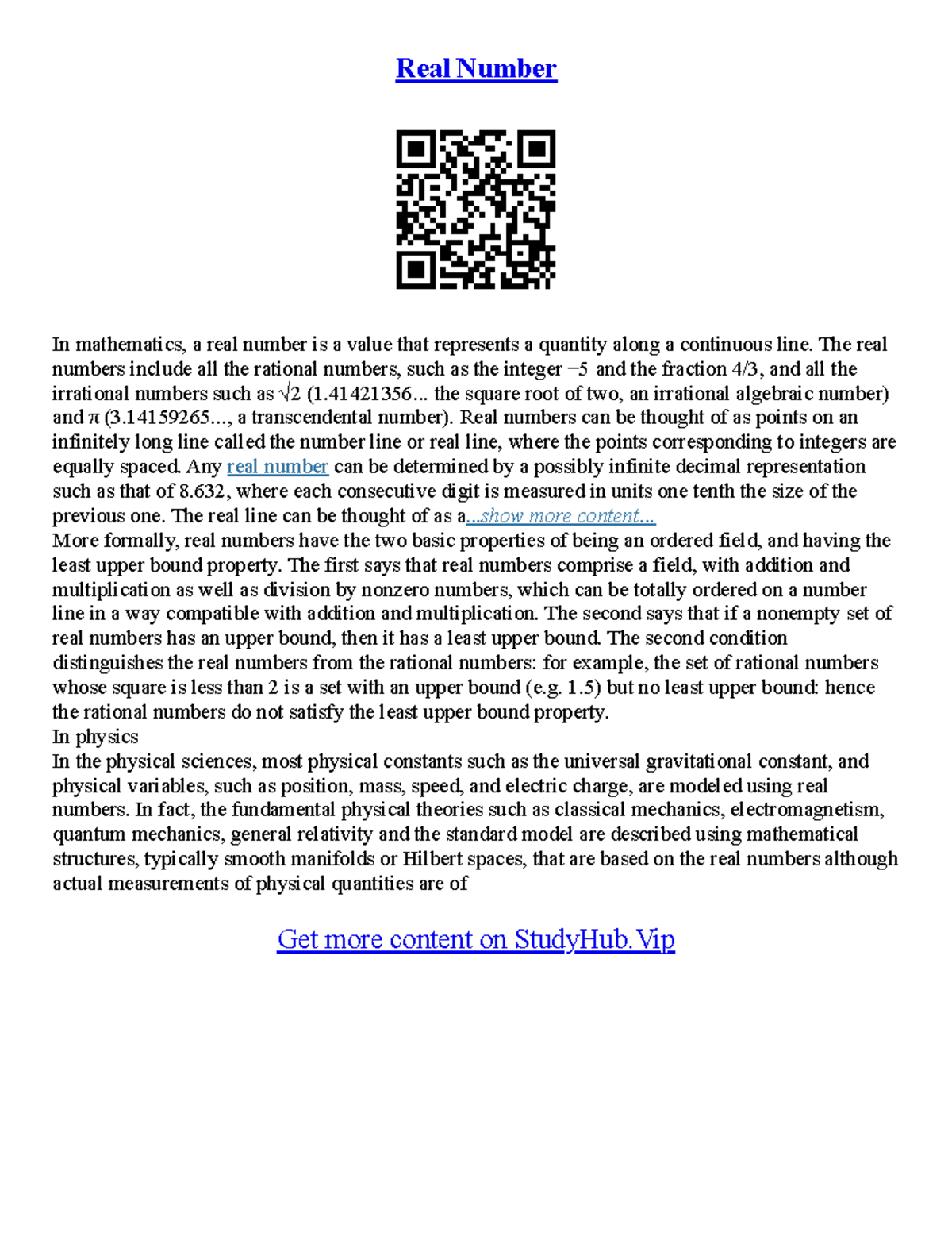 Writing Numbers In Essays - Real Number In mathematics, a real number ...