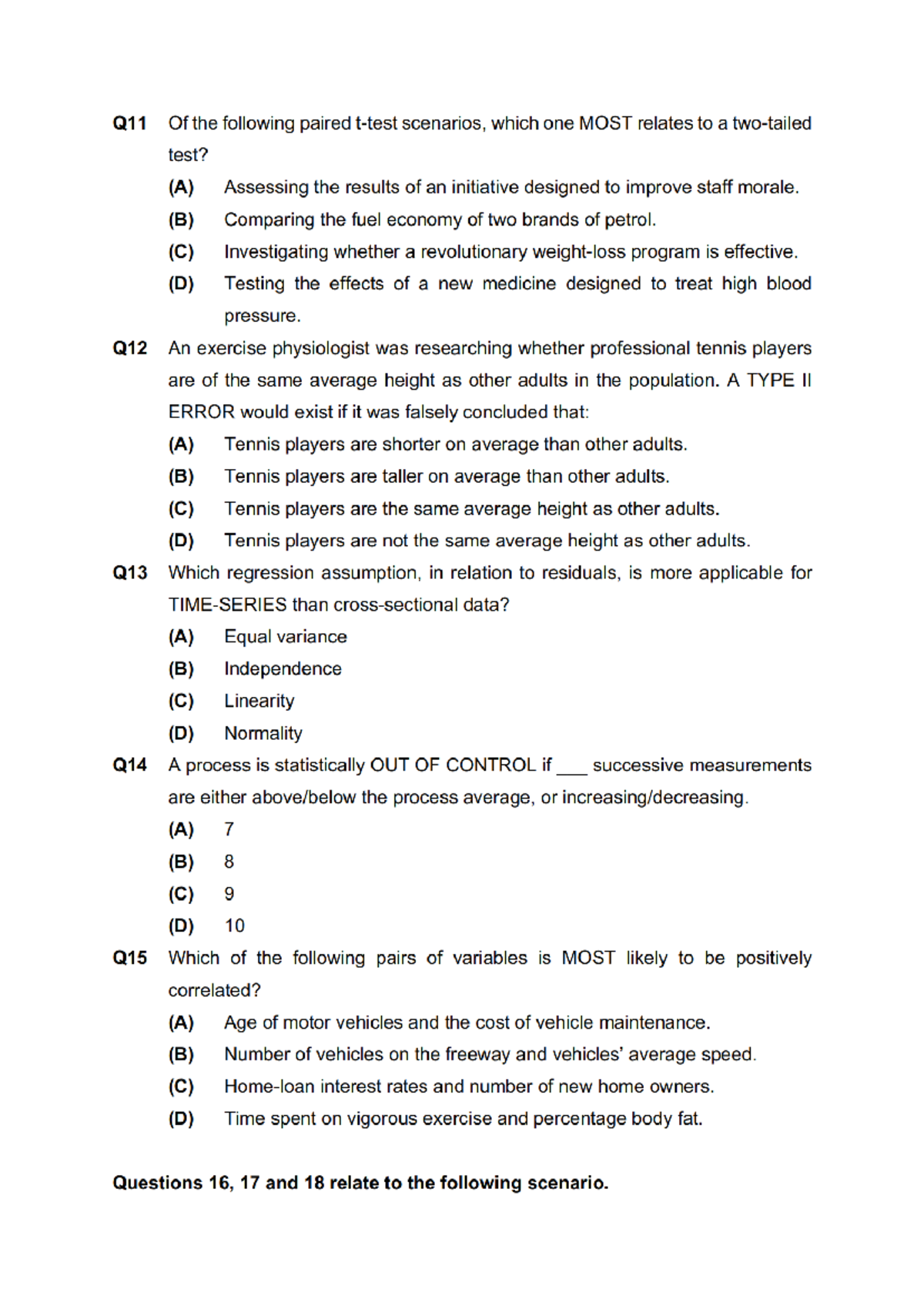 MCQ practice - DSE Maths - Studocu