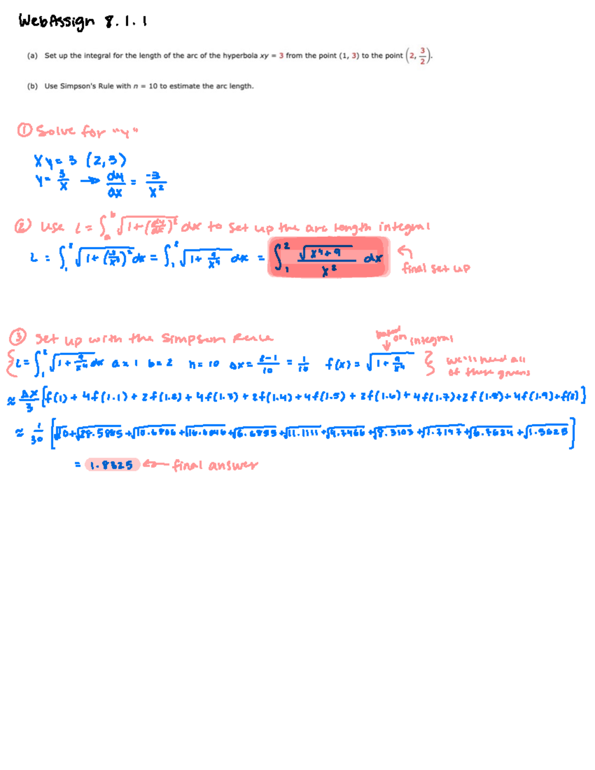 Discussion Post 6 - Calculus problems worked out step-by-step. - Web ...