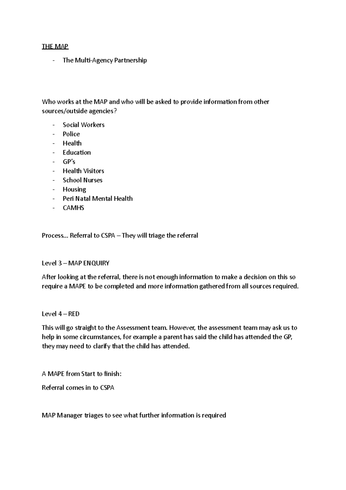 THE MAP safeguarding - THE MAP The Multi-Agency Partnership Who works ...
