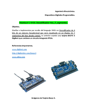 Practica 3 VHDL Basys 3 x - Ingeniería Mecatrónica. Dispositivos Digitales Programables ...