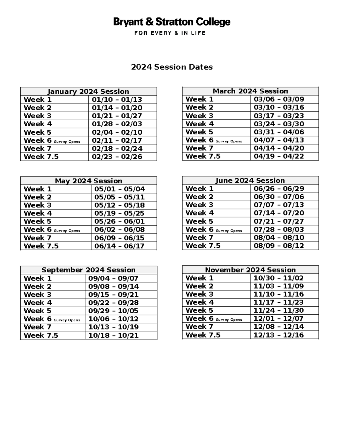 Session Dates - This Is Just School Needed DOCS! - 202 4 Session Dates ...