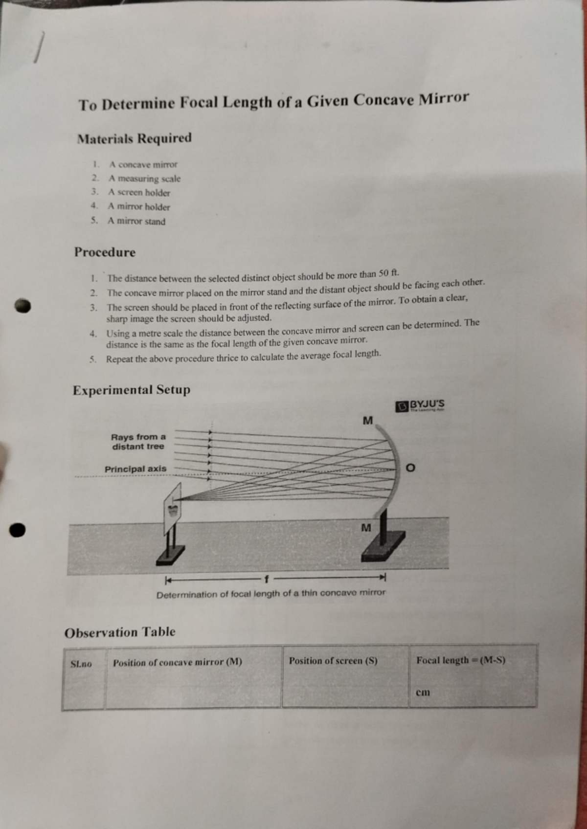 Basic of optics and laser practical (experiment 3) aishwarya mam ...
