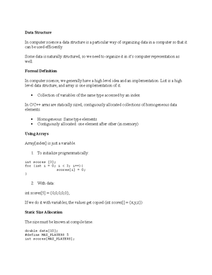 Unit 2 - Prof. Andrew Goodney Fall 2021 Structures such as if-statements, and types of - - Studocu