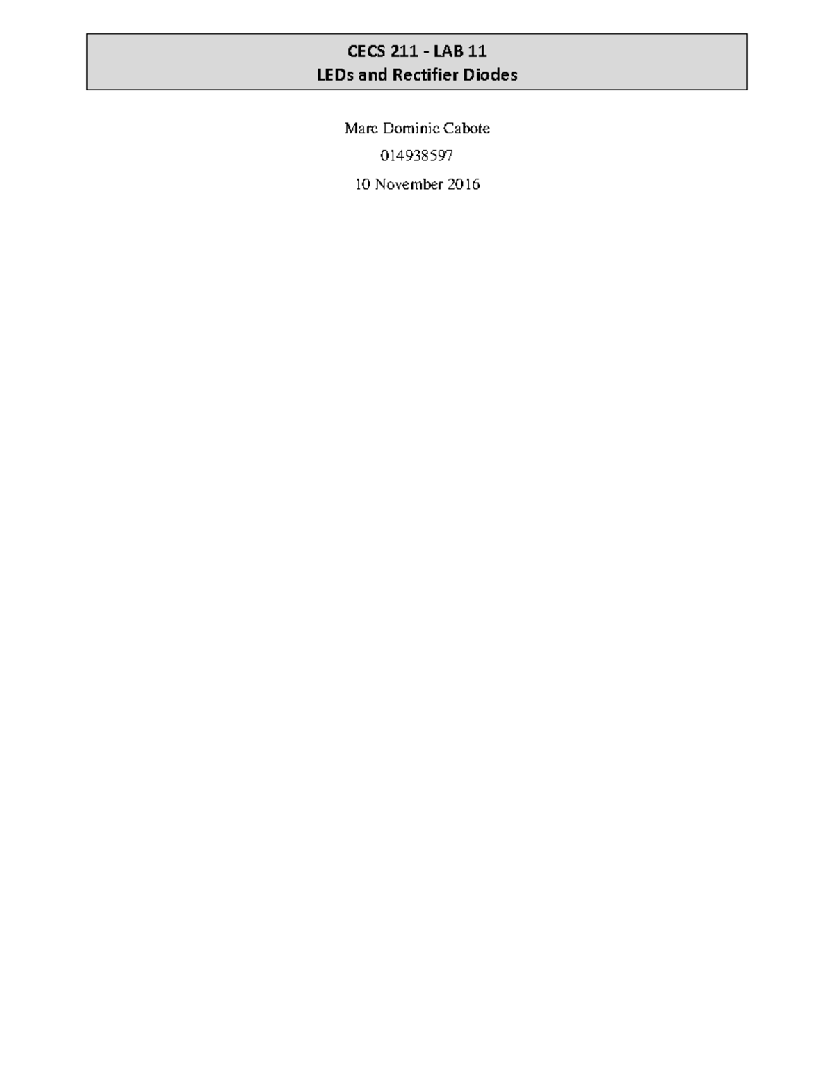 211Lab11 - LEDS and Rectifier Diodes - Warning: TT: undefined function ...