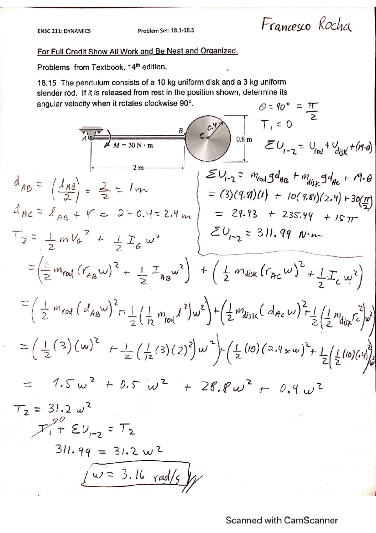 Ps8 - Problem set #8 - ENSC 211 - Studocu