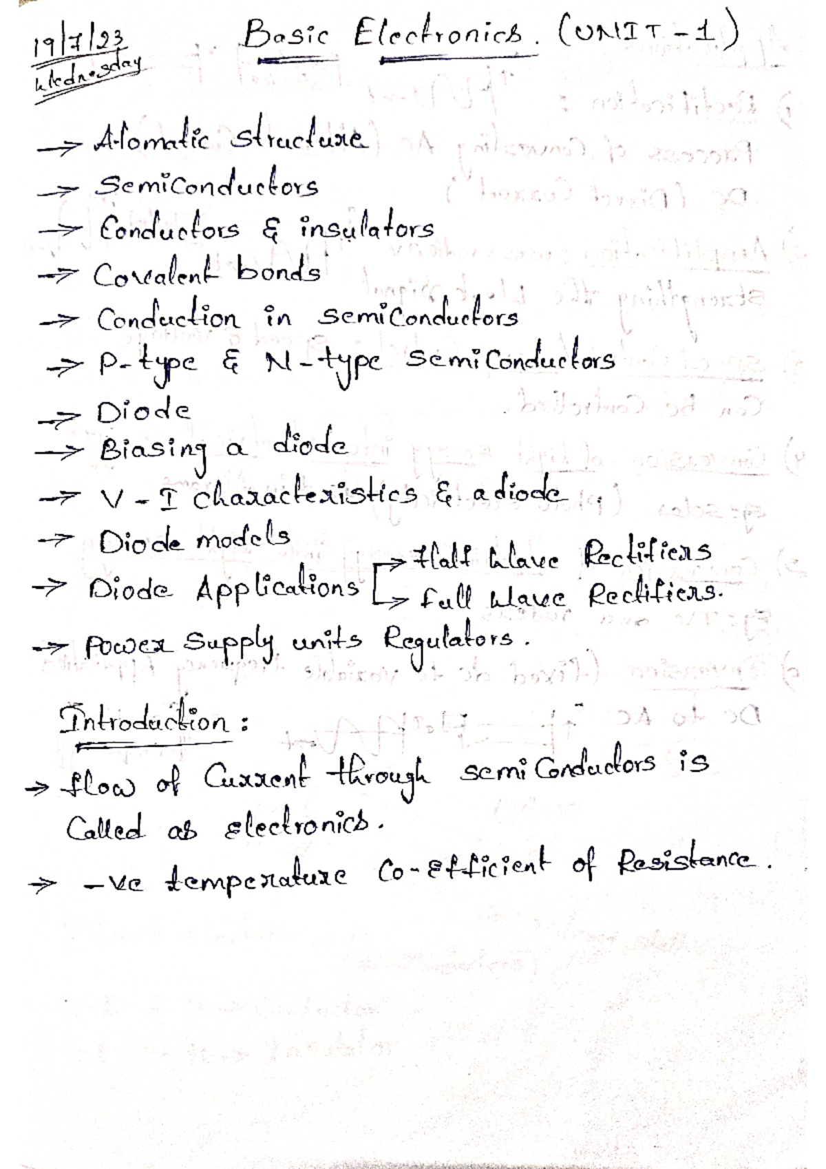 Basic electronics - COMPUTER SCIENCE ENGINEERING - Studocu