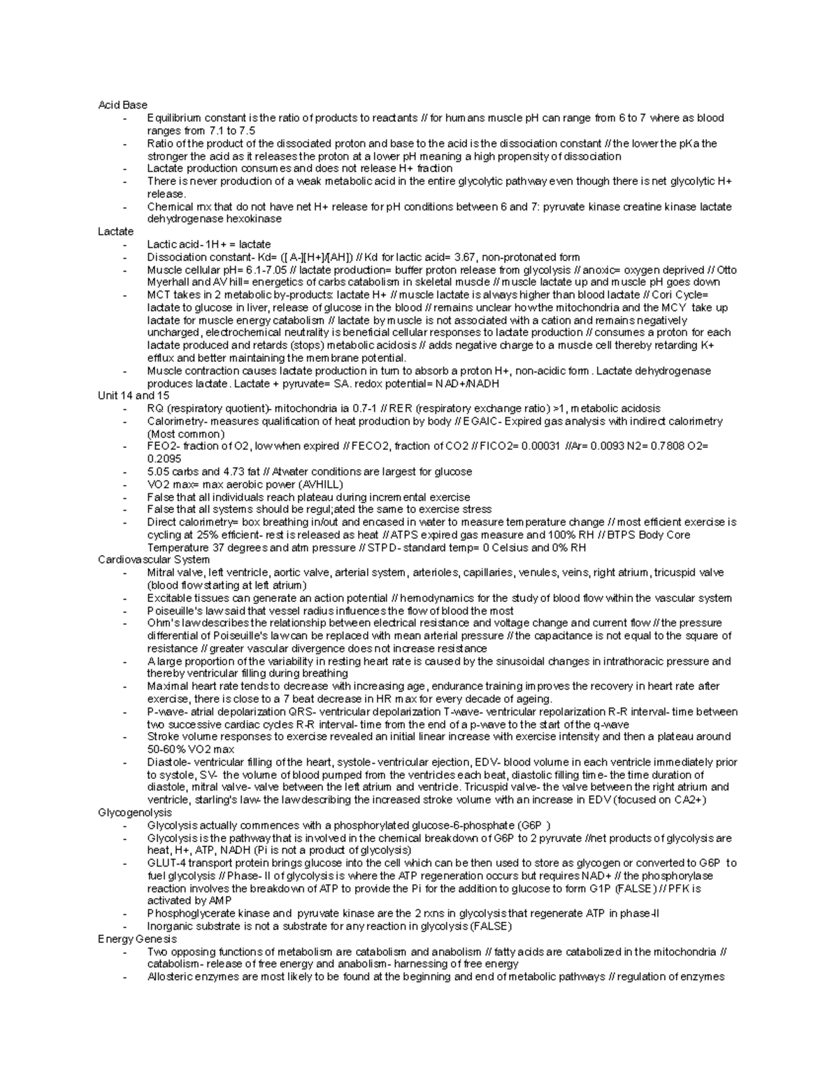 EXPH Exam Cheat Sheet - EXOH study guide for special topics of choice ...