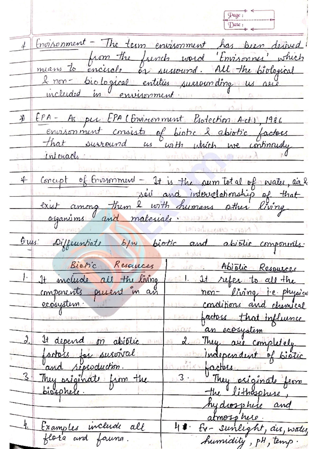 Evs Notes - EVS (aecc) - Studocu