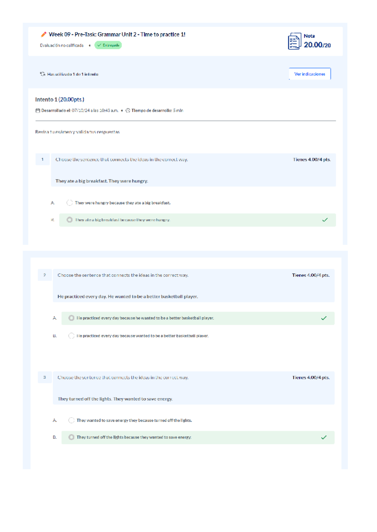 Week 09 Time to practice 1 - Week 09 Grammar Unit 2 Time to practice 1 ...