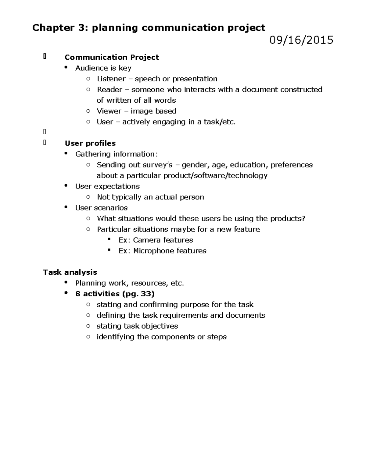 Chapter 3 - English - Chapter 3: planning communication project ...