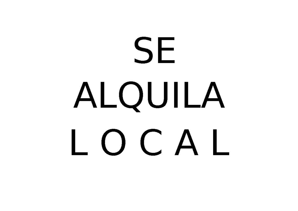 SE Alquila - Contabilidad I - SE ALQUILA L O C A L - Studocu