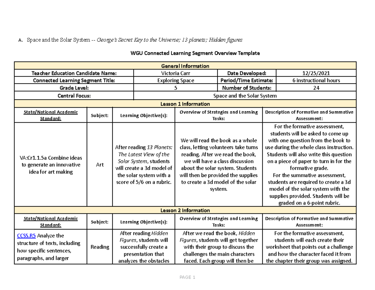 C970 task 2 - A. Space and the Solar System - George’s Secret Key to ...
