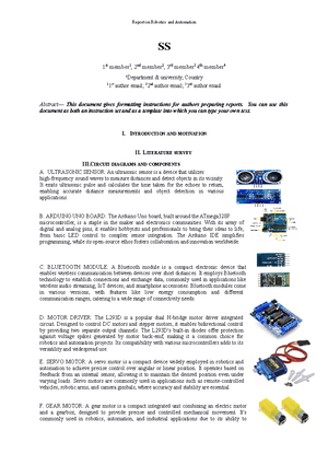 How robots work - Summary Robotics - How Robots work Introduction ...