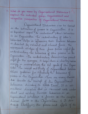 MCO-01 - TUTOR MARKED ASSIGNMENT Course Code : MCO- Course Title : Organisation Theory and ...