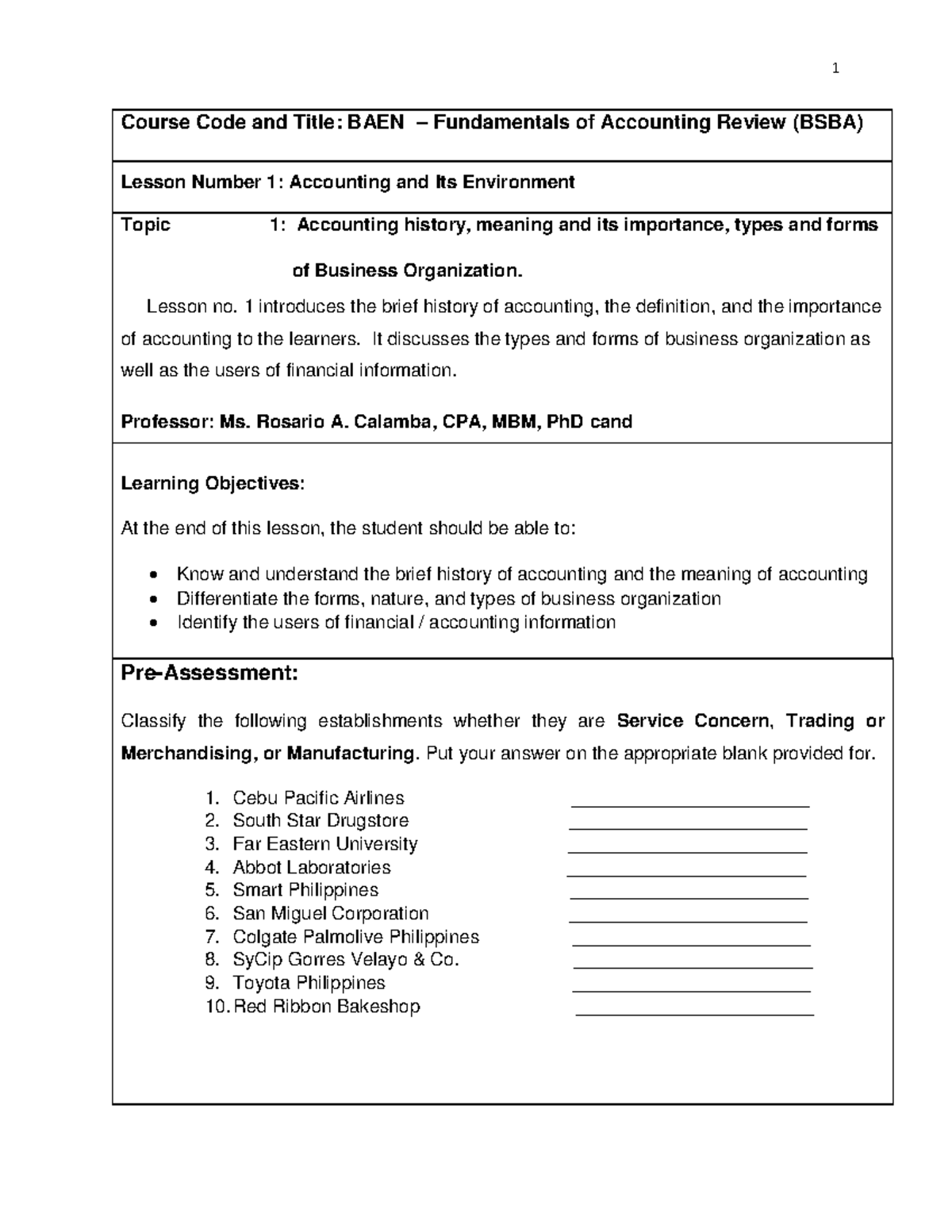 PARTNERSHIP ACCOUNTING 101 MODULE 3 Pre Assessment Classify The partnership-accounting-101-module-3-pre-assessment-classify-the