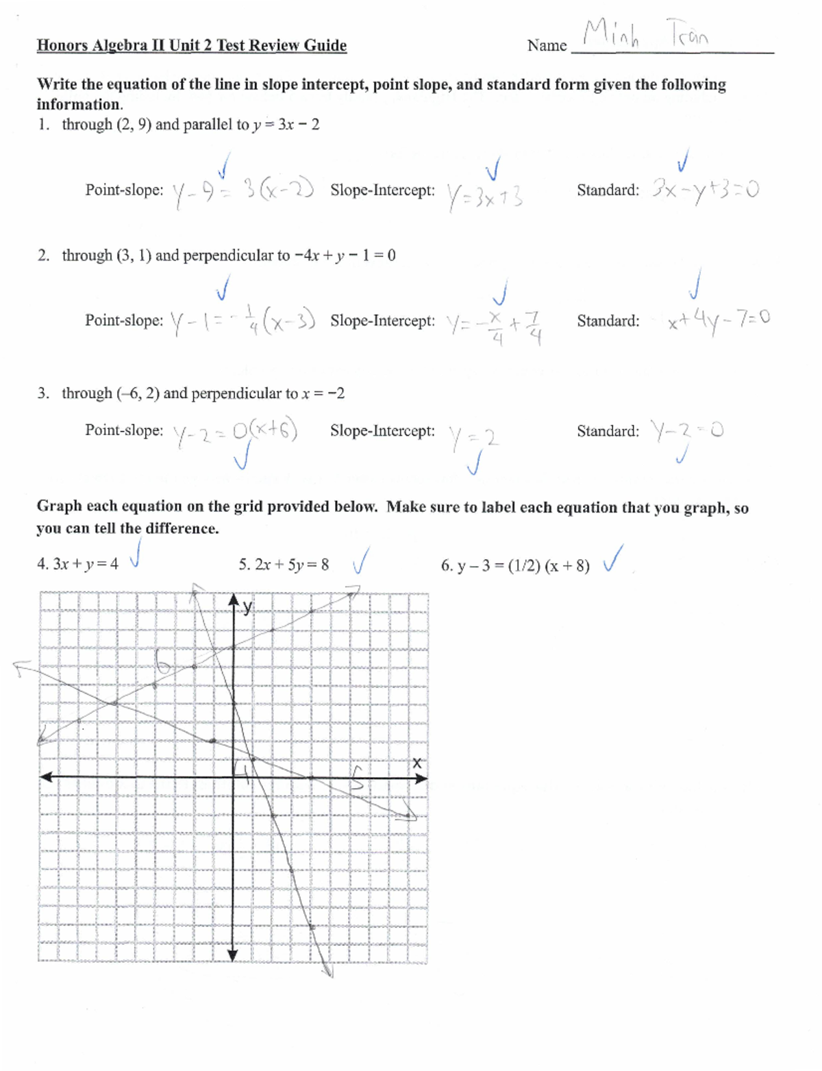 Math work Minh Tran - Study guide - Studocu