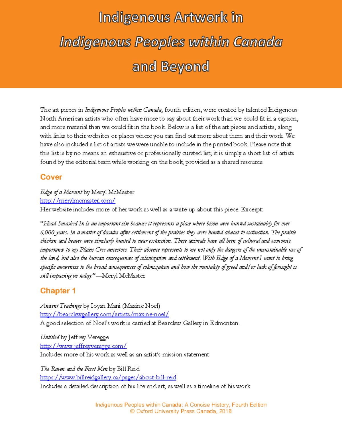 Indigenous Artwork Resources - Indigenous Peoples within Canada: A ...