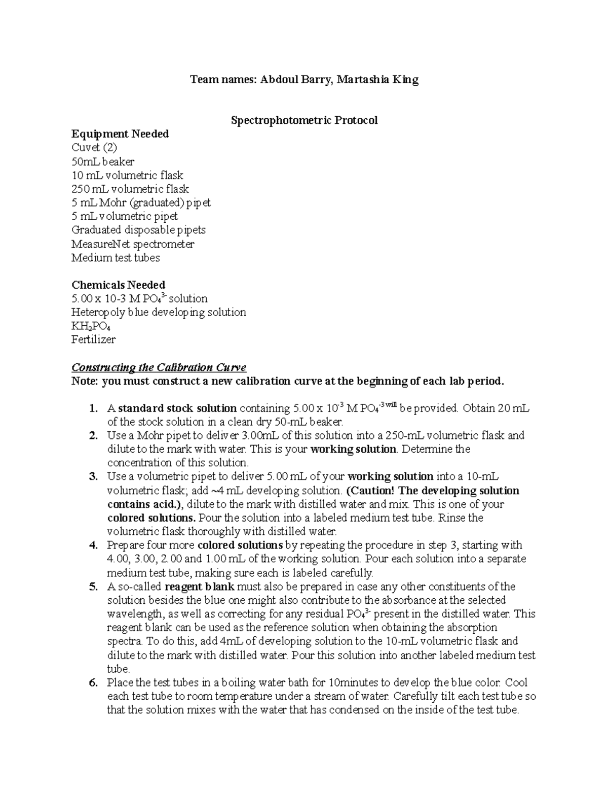 Fertilizer protocols - it helps - Team names: Abdoul Barry, Martashia ...