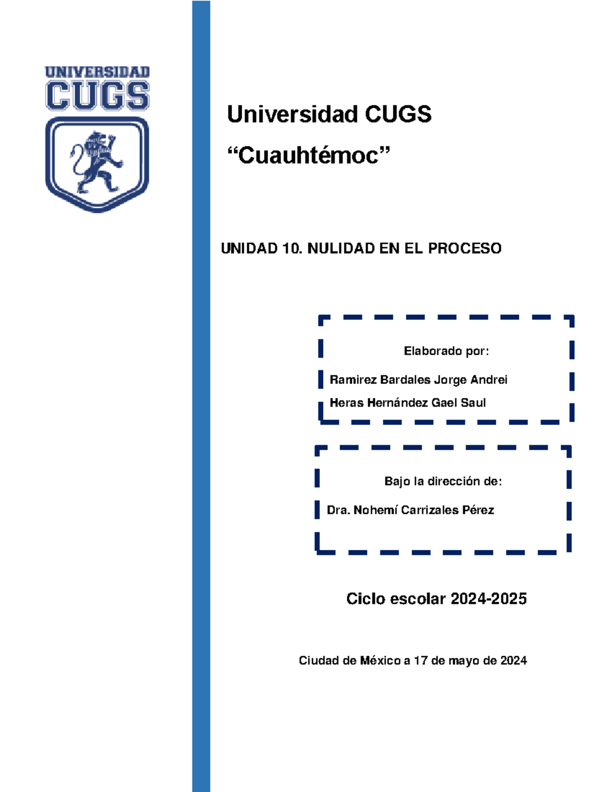 Unidad 10 Teoria General DEL Proceso Trabajo DE Investigacion Escrita ...