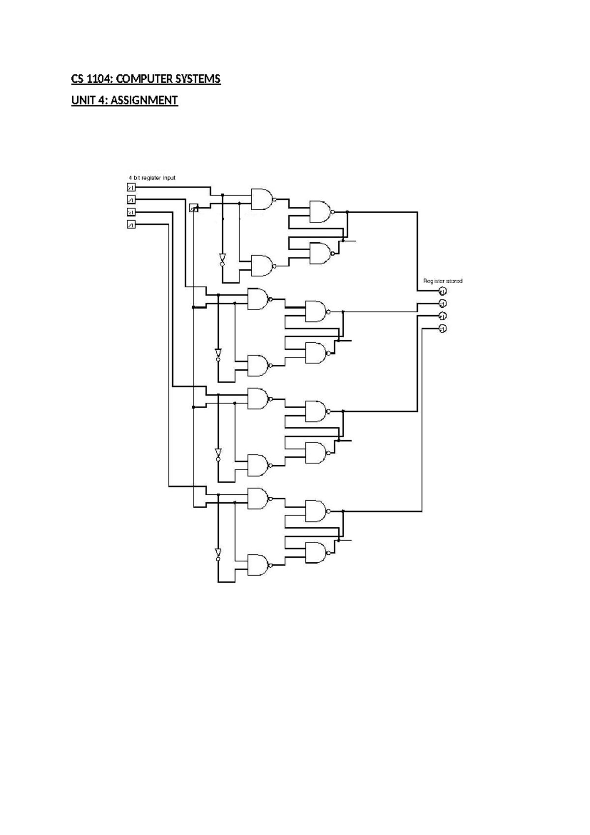 Assignment 4 - CS 1104 - CS 1104: COMPUTER SYSTEMS UNIT 4: ASSIGNMENT - Studocu