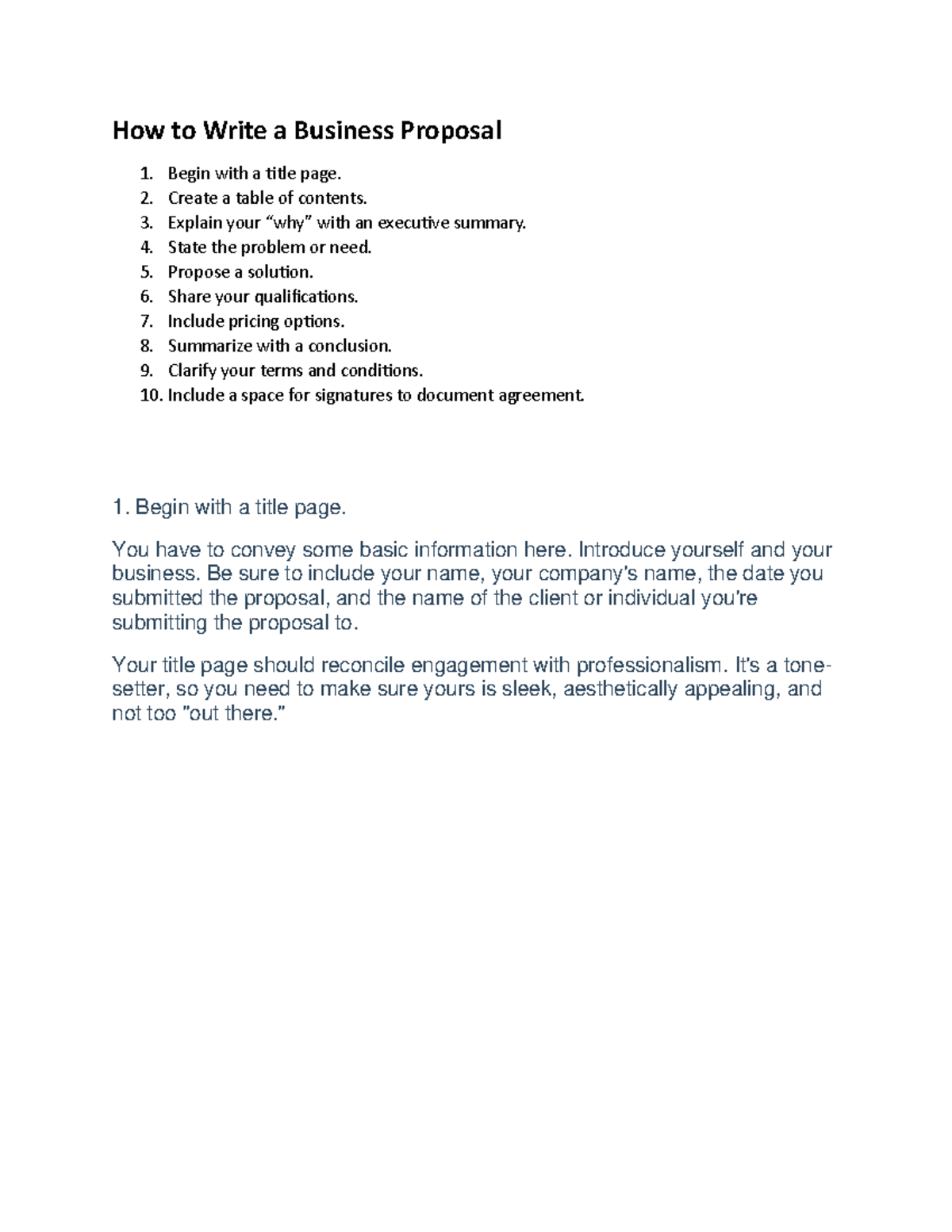 Smart technopreneurship 101 IM - How to Write a Business Proposal 1 ...