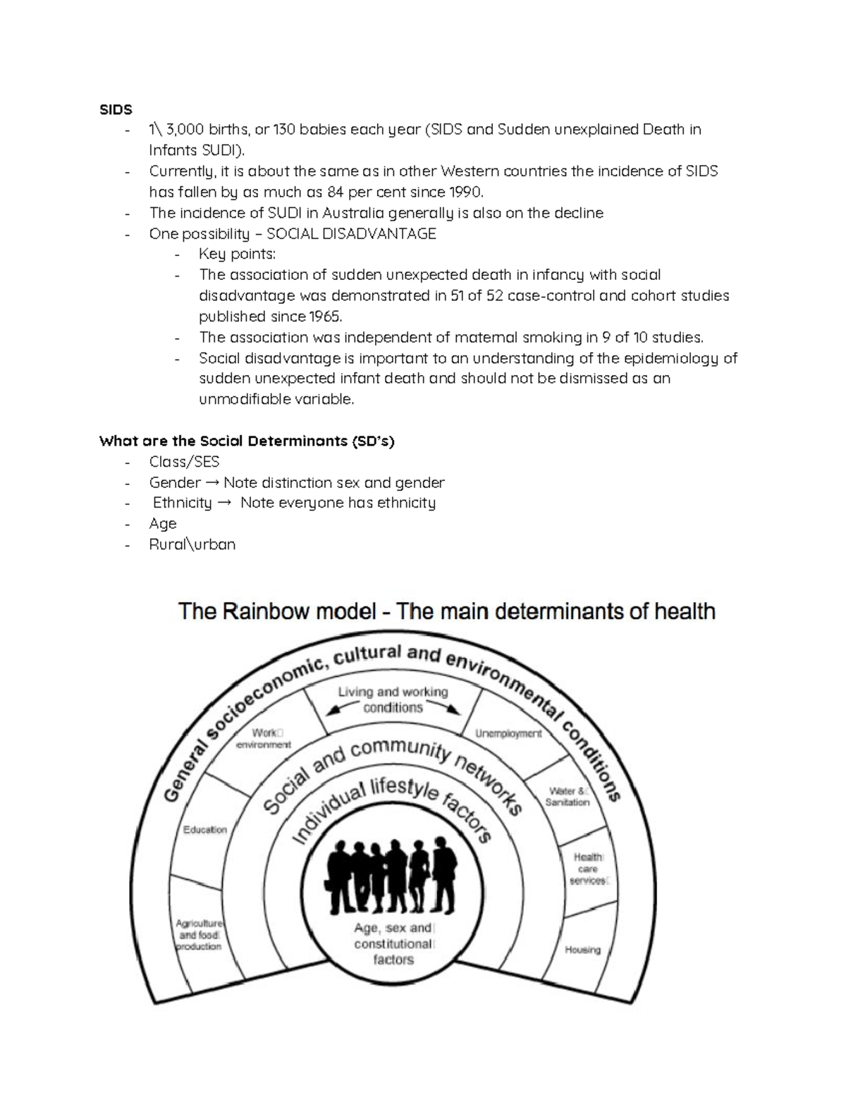 Health as a Social Construct - SIDS - 1\ 3,000 births, or 130 babies ...