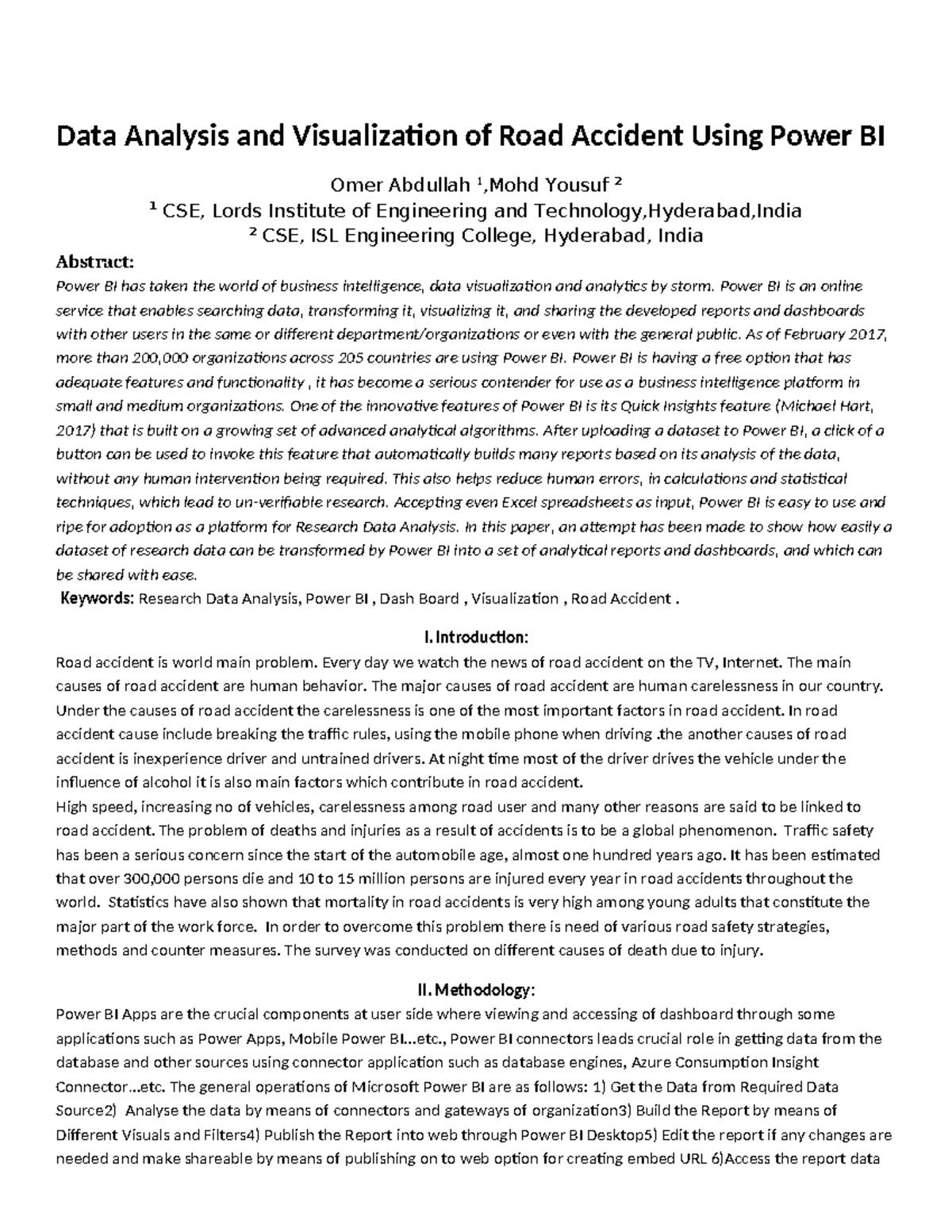 ROAD Accident Analysis - Data Analysis and Visualization of Road ...