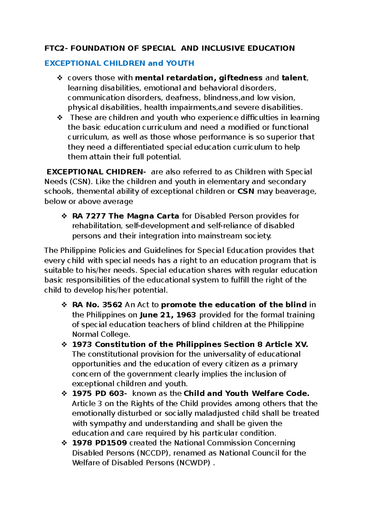 Document (3)mklnn - None - FTC2- FOUNDATION OF SPECIAL AND INCLUSIVE ...