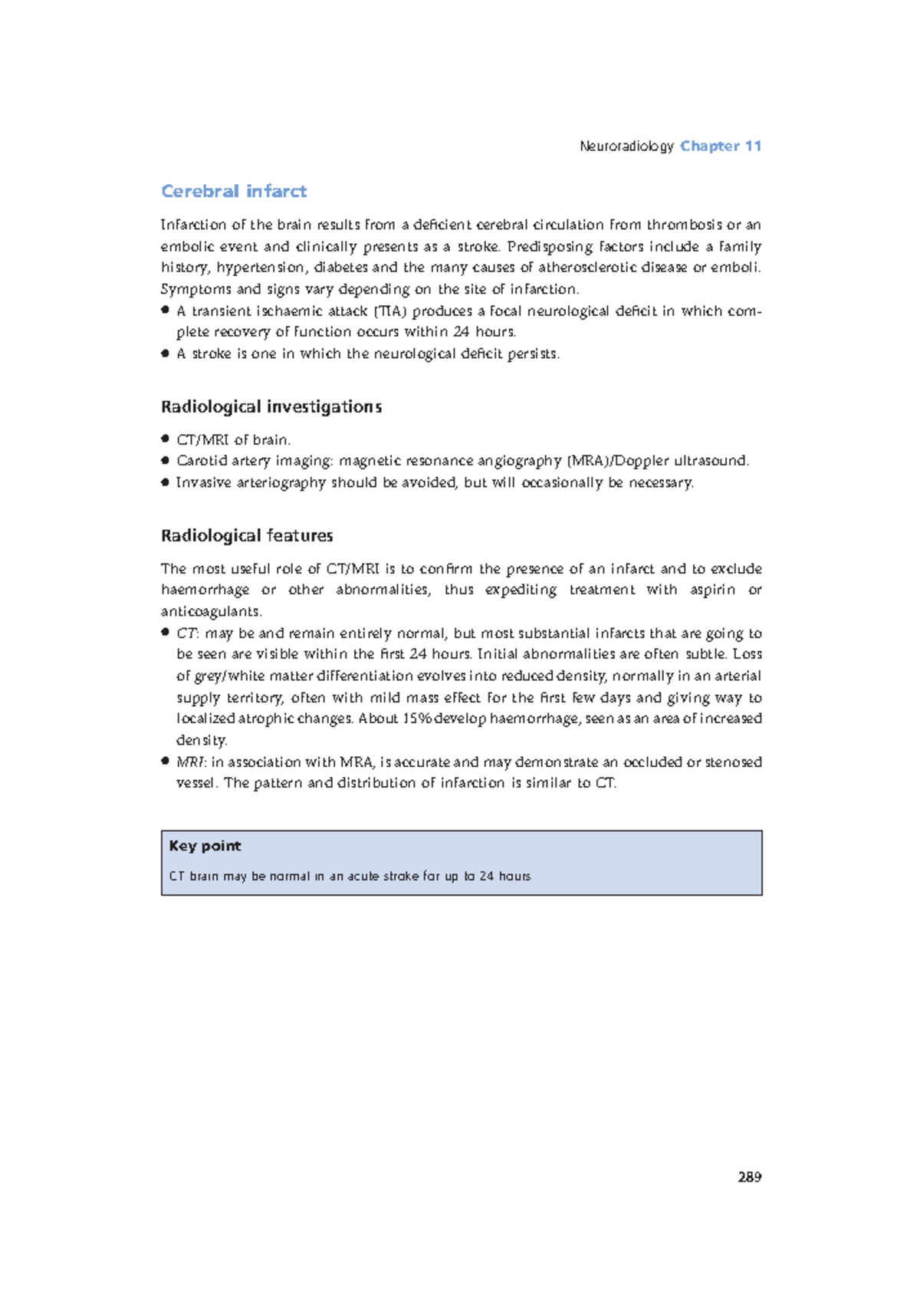 Radiology Lecture Notes pdf (97) - Neuroradiology Chapter 11 289 ...