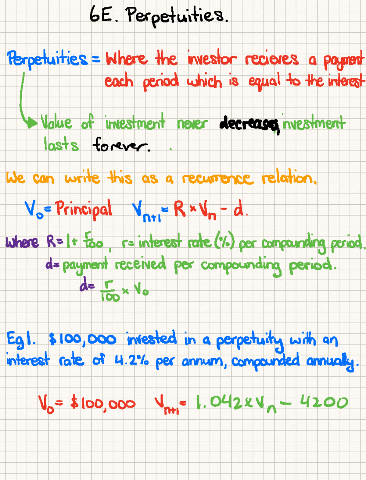6E. Perpetuities - Edrolo textbook summary notes - GE Perpetuities ...