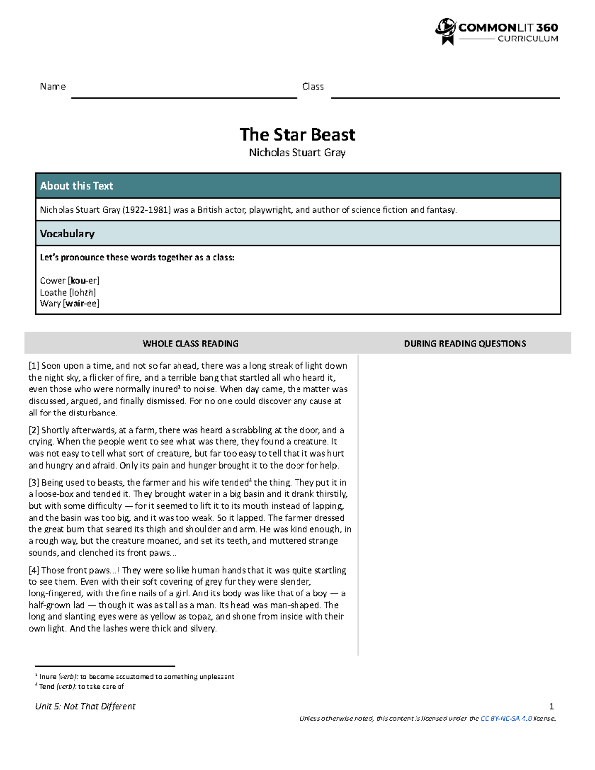03 - a nice story with a nice backround - Name Class The Star Beast ...