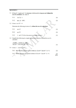 Grde 11 trigonometry - Studocu