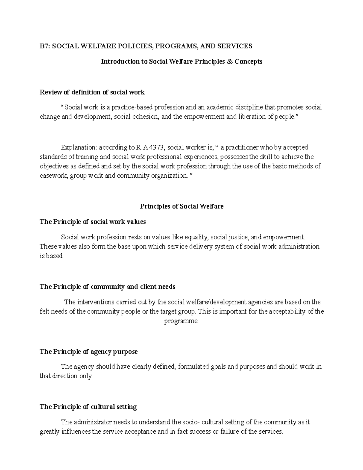 SWPP- Afternoon - qpple - B7: SOCIAL WELFARE POLICIES, PROGRAMS, AND ...