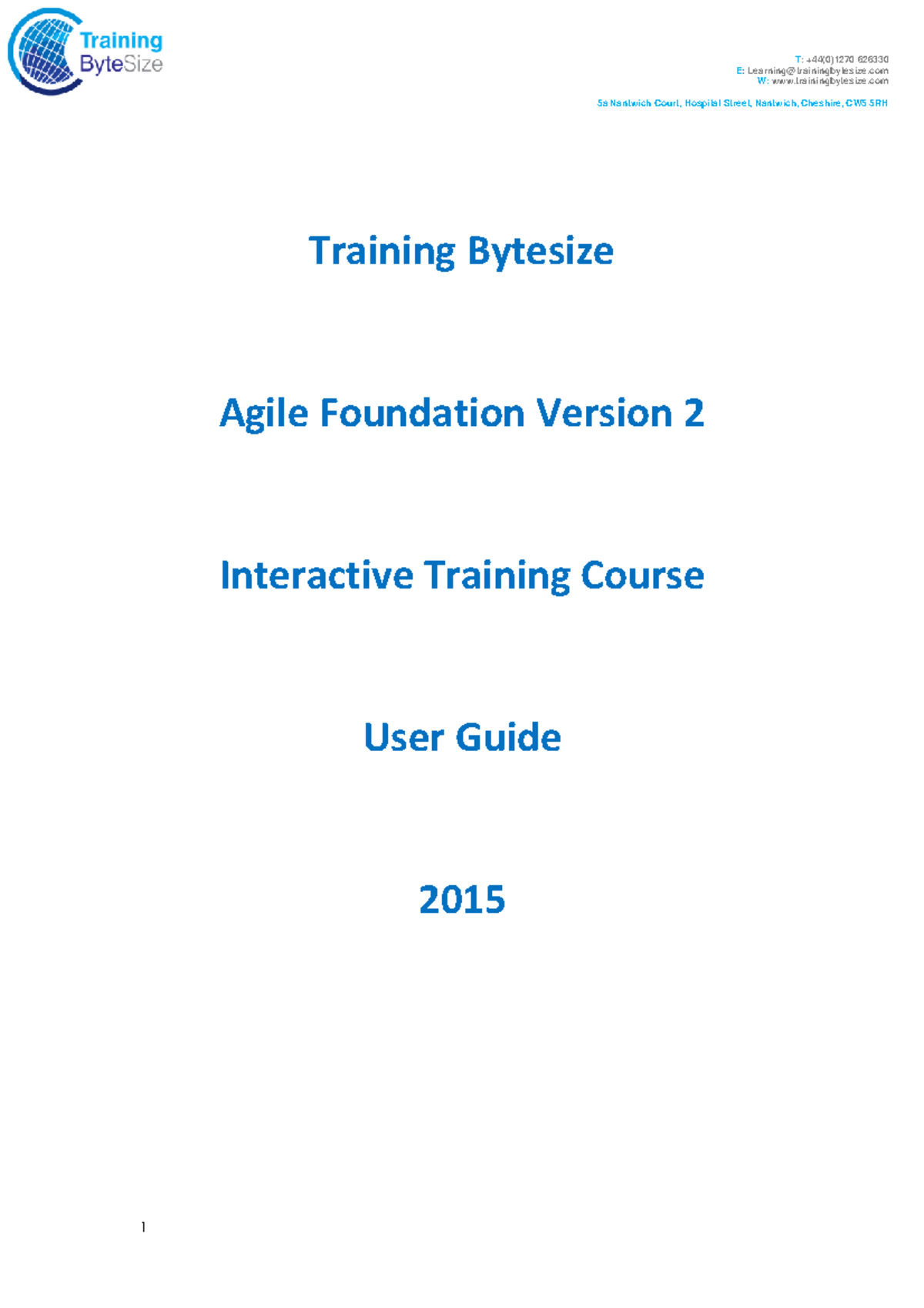 Agile-Course - A pdf that prepares you for agile certification - E ...