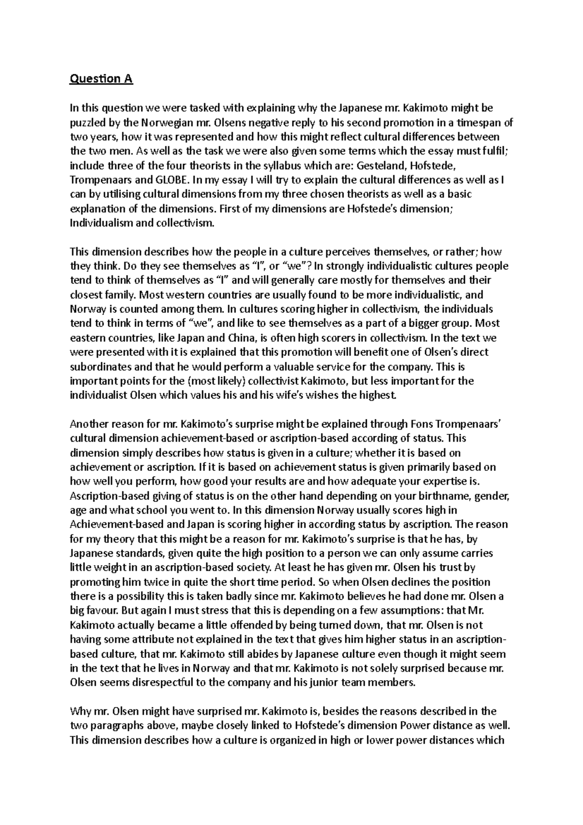 Midterm Exam In Business Communication Question A In This Question We