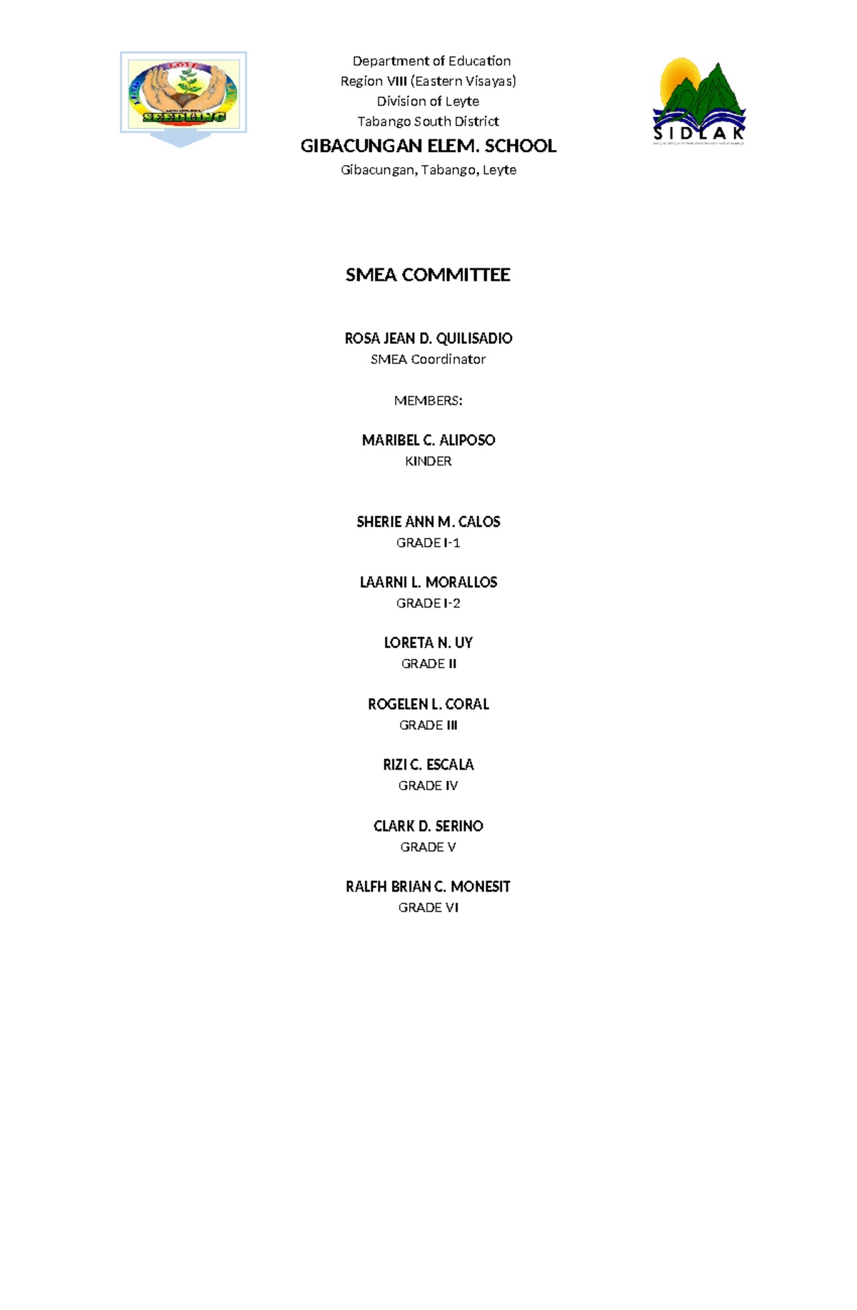 SBM Level 1 - SBM - Department of Education Region VIII (Eastern ...