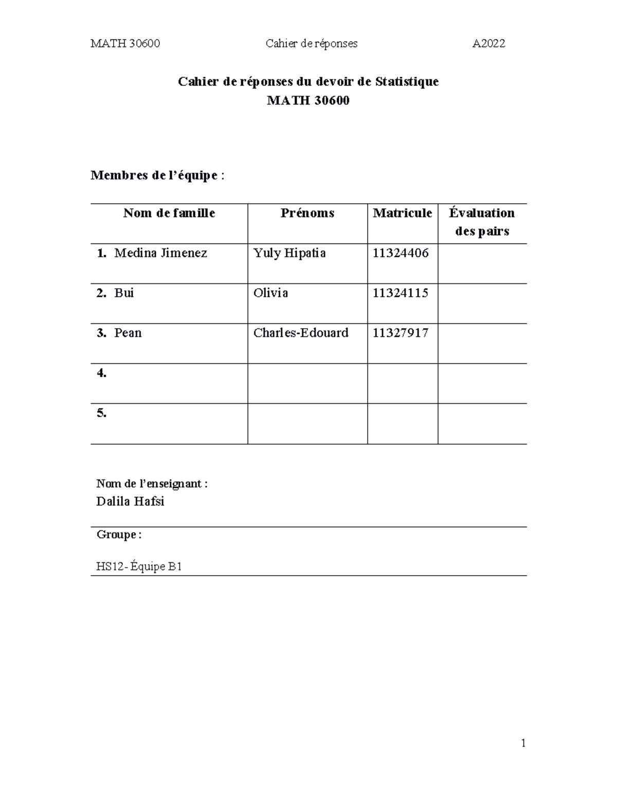 Cahier de réponses devoir-30600 A22 - Cahier de réponses du devoir de ...