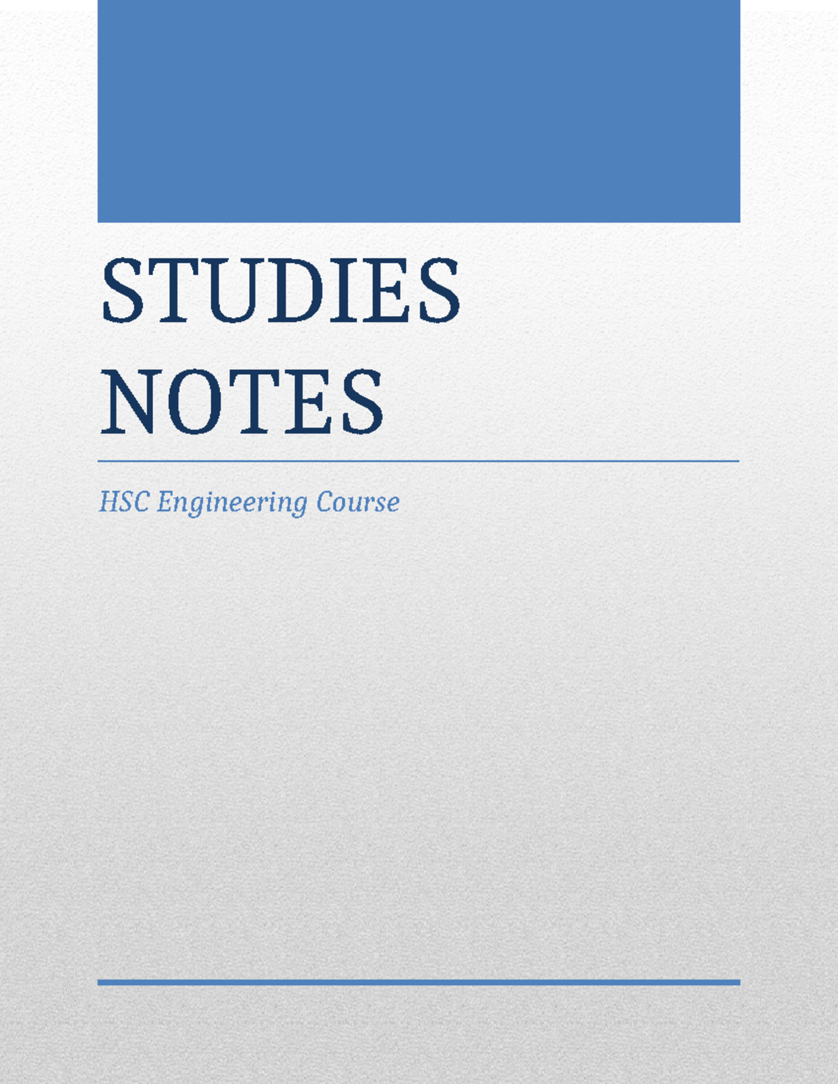 2011 Engineering Studies Notes - ENGINEERING STUDIES NOTES HSC ...