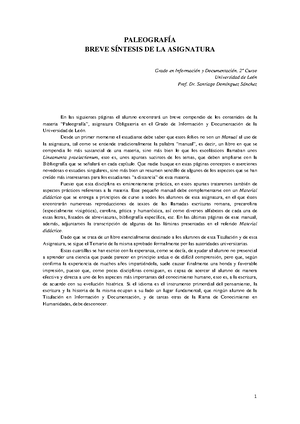 Paleografia y diplomatica en la Edad Moderna - Warning: TT: undefined ...