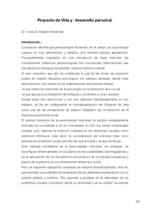Modelo Teórico Internalista Procesual Psicodinámico 2 - UNIVERSIDAD DE ...
