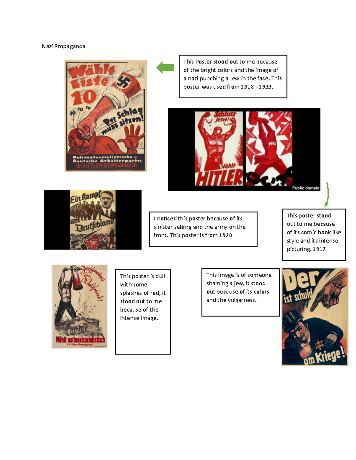 Nazi Propaganda - Nazi Propaganda This Poster stood out to me because ...