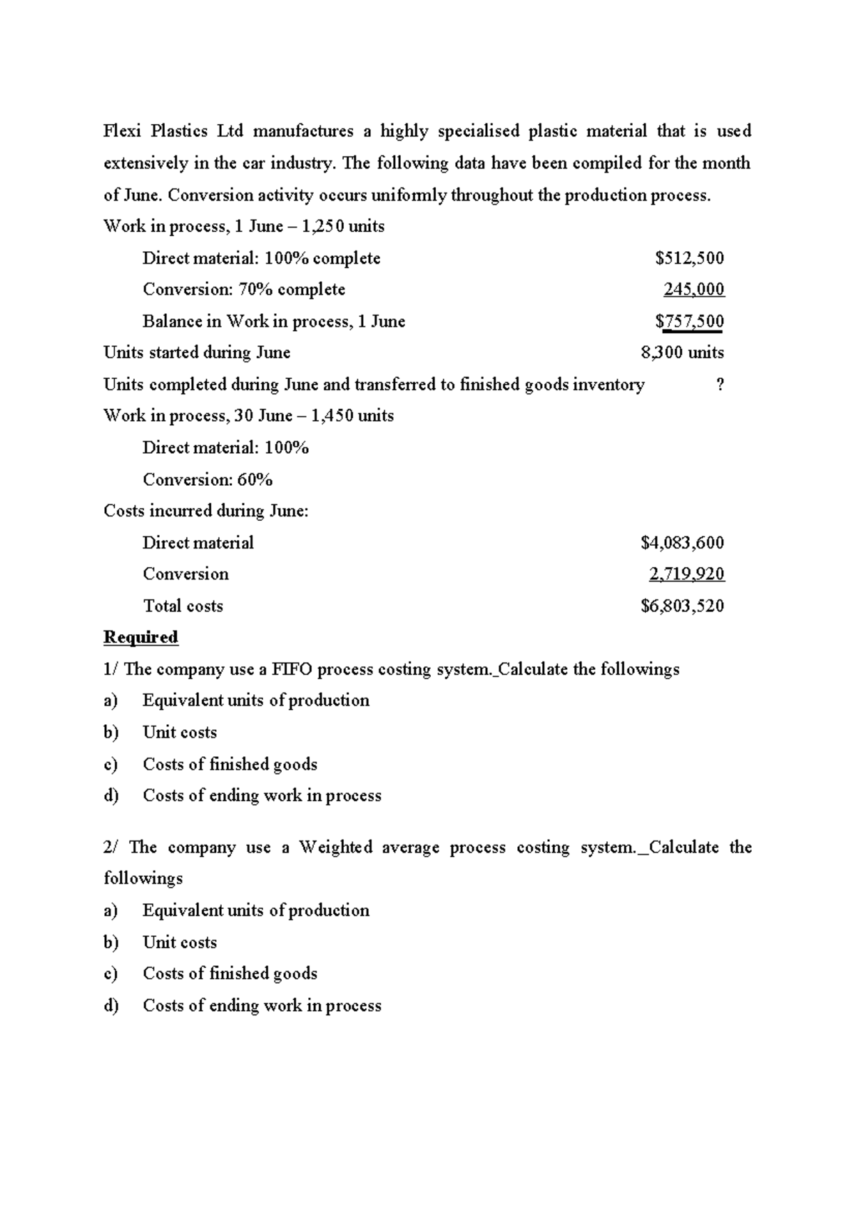 lecture note lkd - Flexi Plastics Ltd manufactures a highly specialised ...