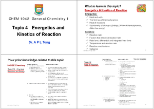 All-in-One Chem notes Herman Yeung - General chemistry - Studocu