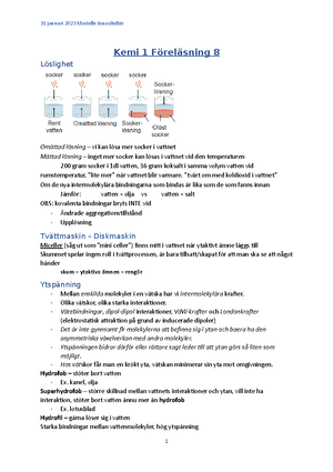 Kemi1-föreläsning 7-30012023 - Kemi 1 Föreläsning 7 Kovalent bindning Finns enkel, dubbel och ...