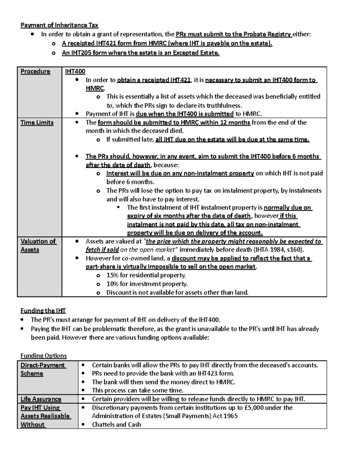 6. Payment of Inheritance Tax - Payment of Inheritance Tax In order to ...