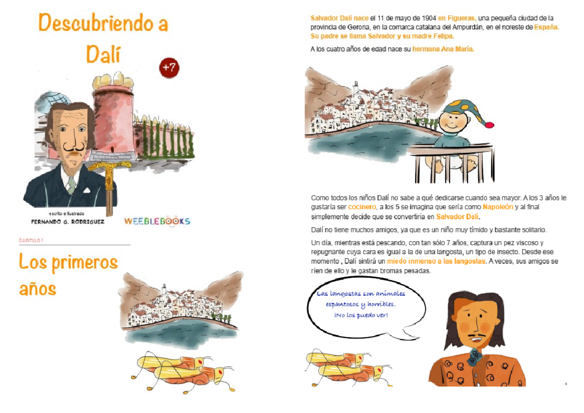 Descubriendo a Dalí - cuento - Descubriendo a Salvador Dali nace el 11 ...