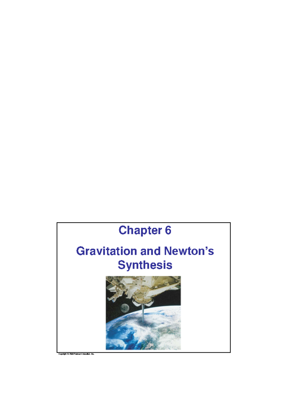 Lecture 06 - With discussion - Chapter 6 Gravitation and Newton’s ...