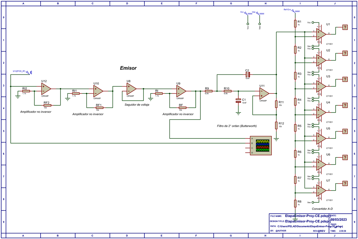 Etapa Emisor con Conversor ADC - A B C D E F G H I J A B C D E F G H I ...